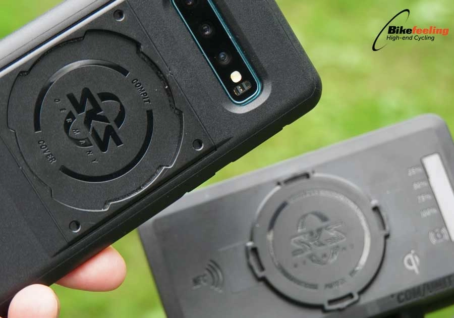 SKS Compit is een telefoonhouder, kan met extra accu, voor je fiets.